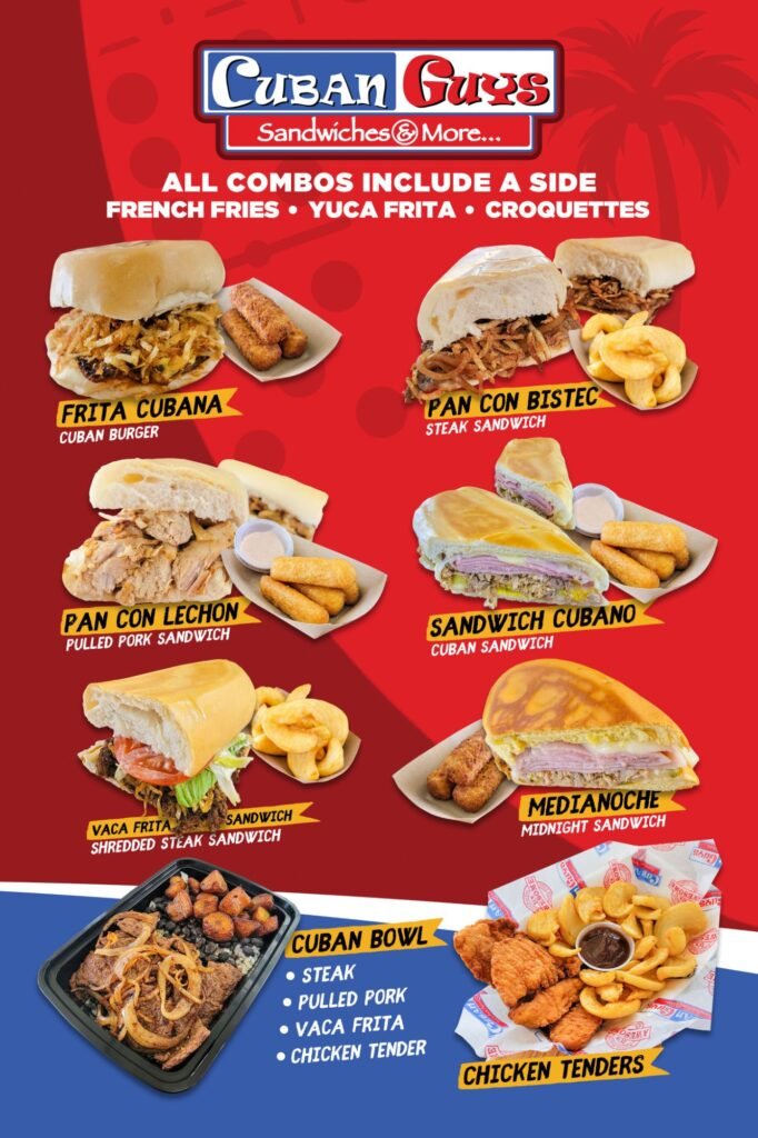 FOOD TRUCK MENU – Cuban Guys Restaurants